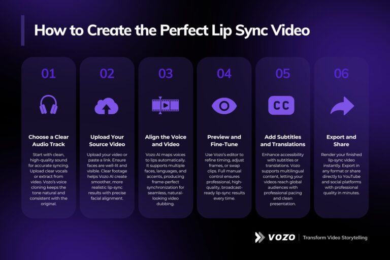 How to Create the Perfect Lip Sync Video | Vozo AI