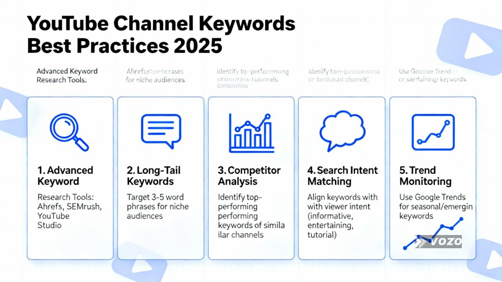 Top 10 YouTube Keyword Best Practices 2025 Vozo